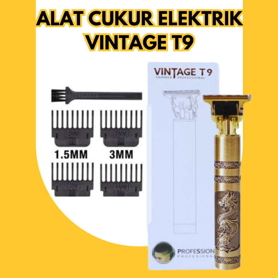 Jual Mesin Alat Cukur Rambut Jenggot Kumis Elektrik Vintage Naga T9 Electric Portable Hair ...