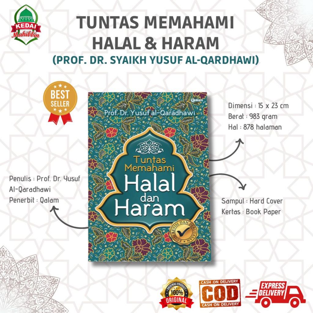 Jual TUNTAS MEMAHAMI HALAL DAN HARAM - Prof. Dr. Syaikh Yusuf Al-Qardhawi (100% Buku Islam ...