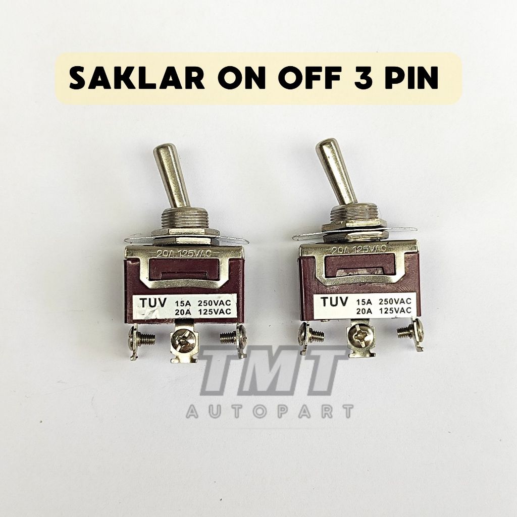 Jual Saklar 3 Pin / Saklar 3 Kaki / Switch On Off Besi 3 Pin | Shopee Indonesia