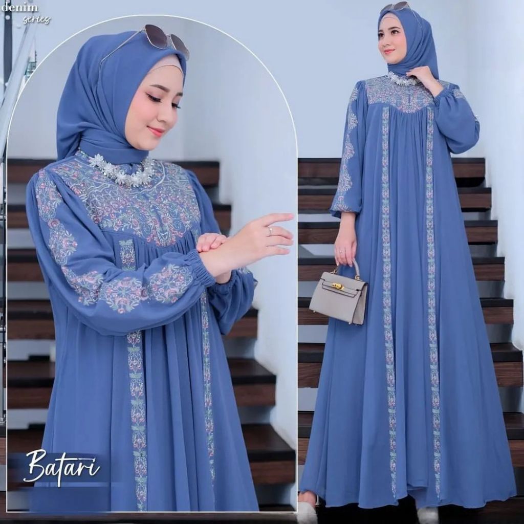Jual DRESS BATARI GAMISW VIRAL MEWAH ELEGAN CERUTY PREMIUM MIX PAYET ...