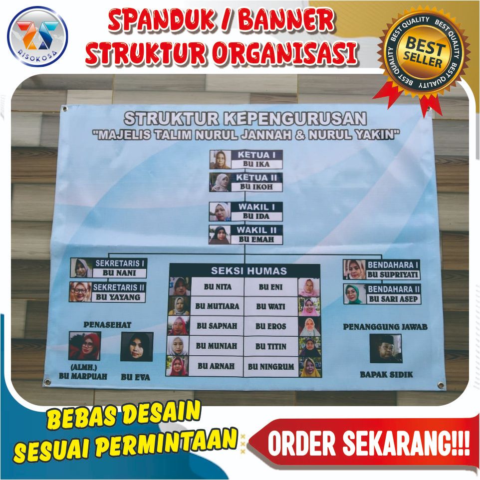 Jual SPANDUK/BANNER STRUKTUR ORGANISASI (CUSTOME) | Shopee Indonesia