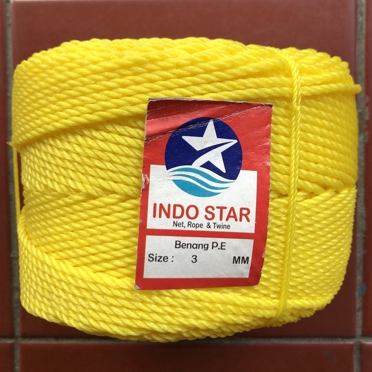 Jual Super Diskon Tali Tambang kecil 3mm Tambang PE 3mm INDOSTAR 15 METER | Shopee Indonesia