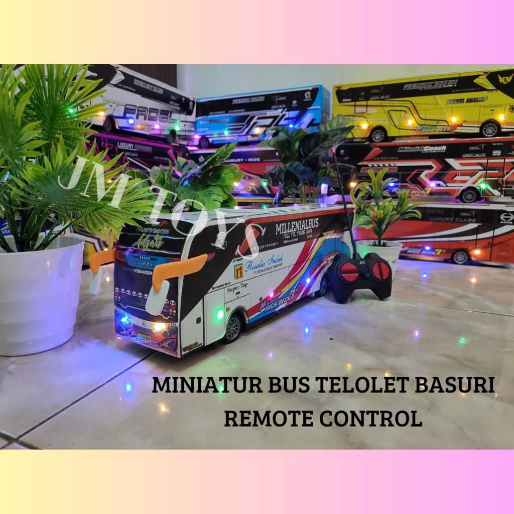 Jual MINIATUR BUS TELOLET BASURI REMOT CONTROL ROSALIA INDAH | Shopee ...