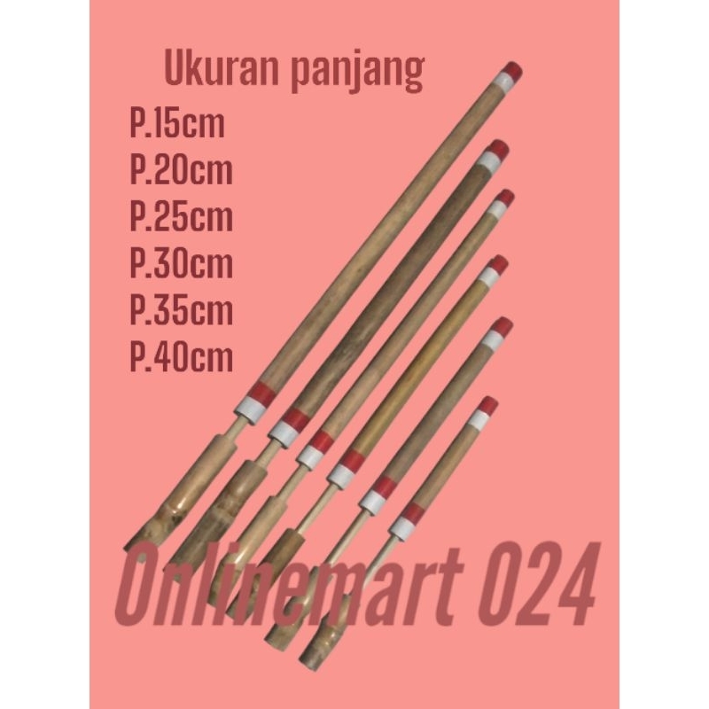 Jual merah putih mainan bambu mainan tradisional peletokann tembakan ...