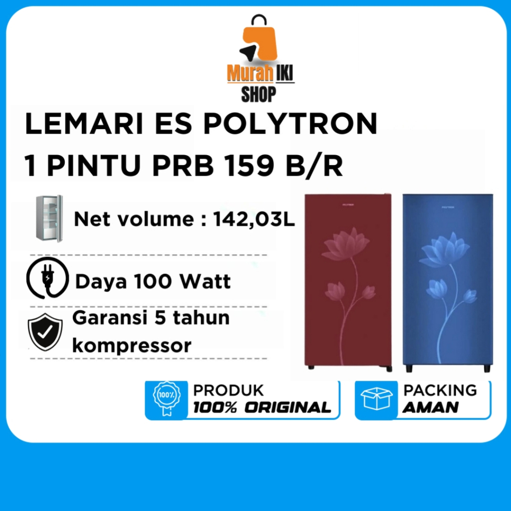 Jual LEMARI ES POLYTRON 1 PINTU PRB 159 R | Shopee Indonesia