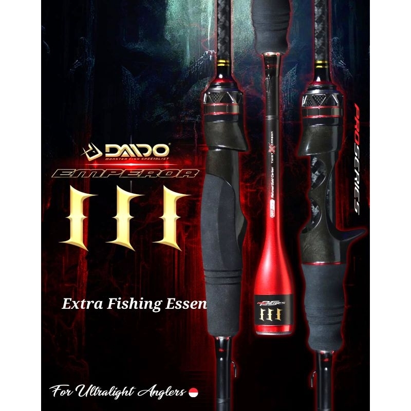 Jual Joran Daido EMPEROR Gen 3 Carbon Solid 662 702 Spinning dan Baitcasting Ring Fuji | Shopee ...