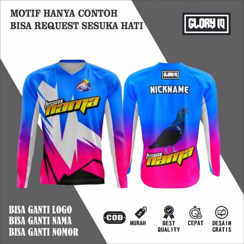 Jual JERSEY MERPATI CUSTOM DESAIN FULL PRINTING | Shopee Indonesia