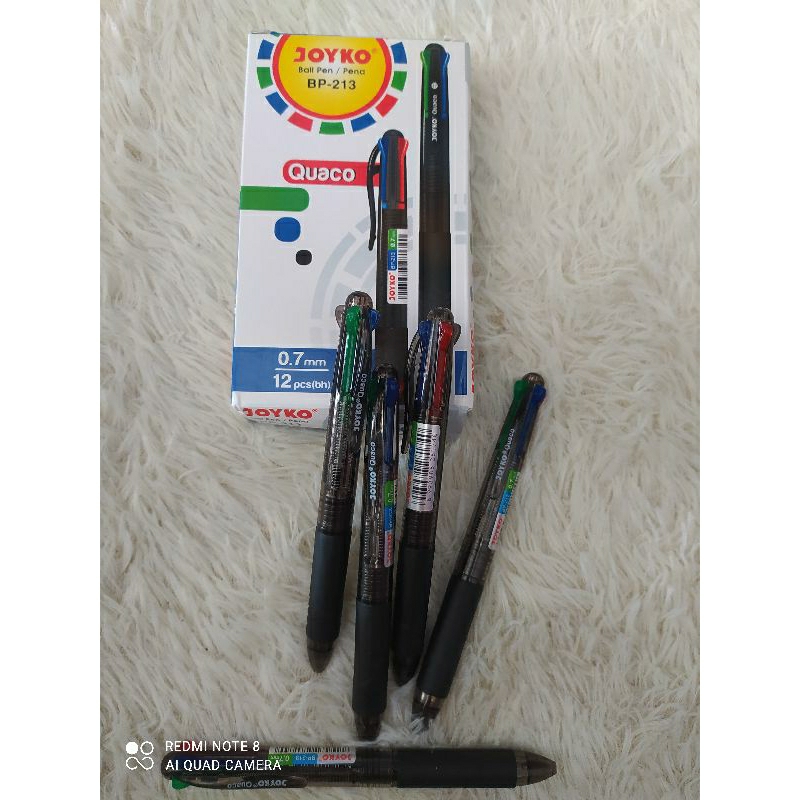Jual Bolpoin//Pulpen//Bolpen Quaco Joyko 4 Warna ( 1pcs ) | Shopee ...