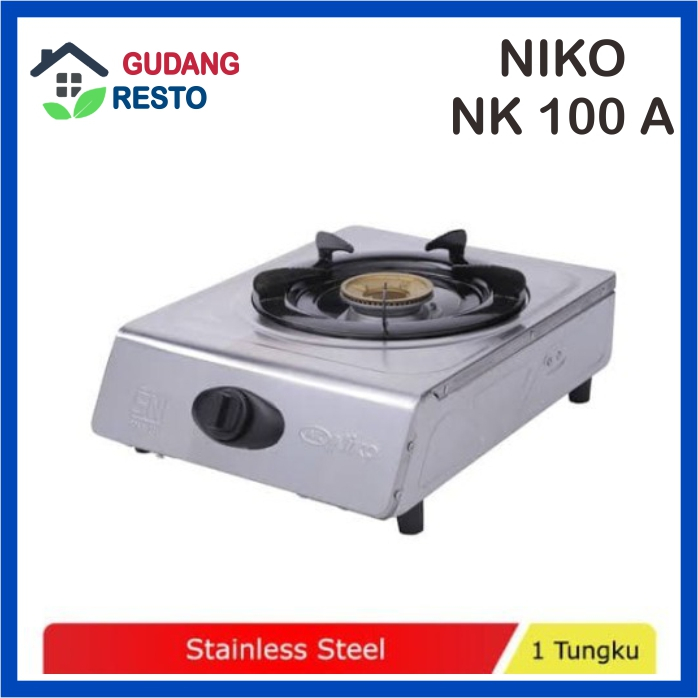 Jual NIKO NK 100A KOMPOR GAS NK100A NK100 100A 1 MATA TUNGKU LPG ELPIJI STAINLESS STEEL TEKANAN ...