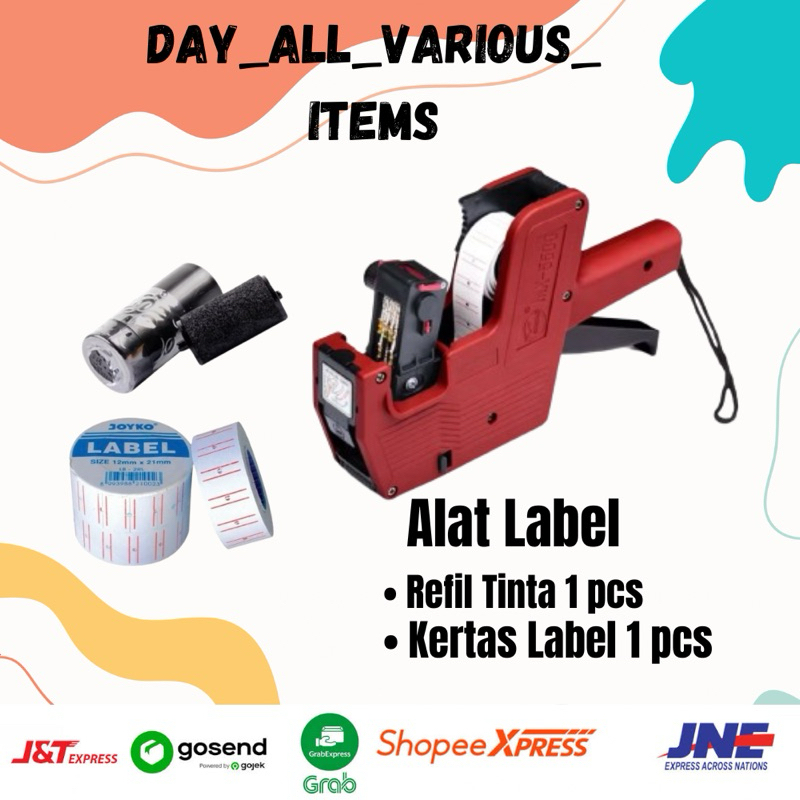 Jual Alat Label Harga Expired Date Snack Kerupuk Price Label 8 digit MX ...