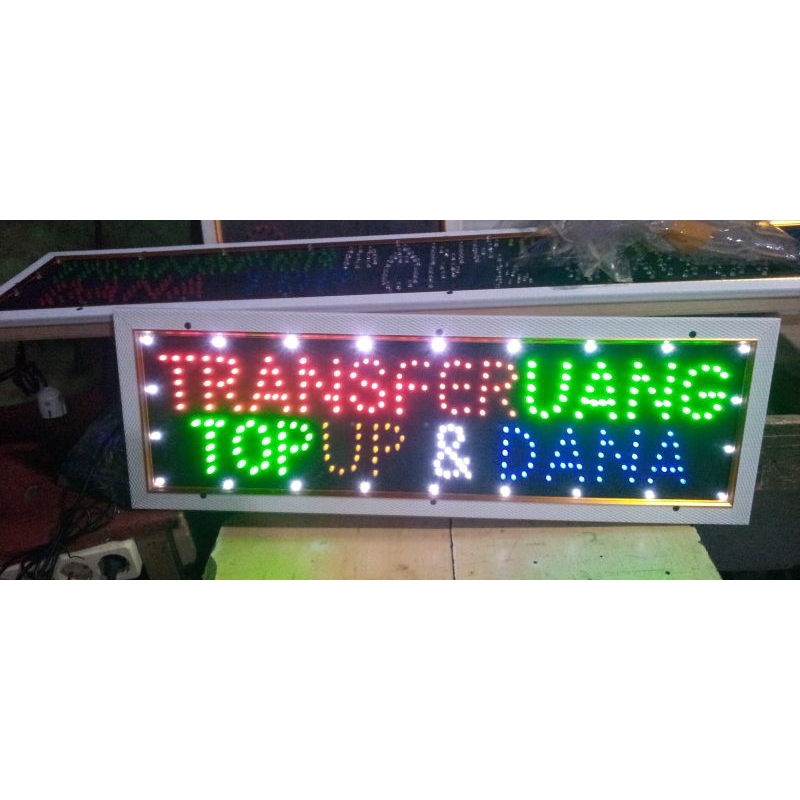 Jual Jual lampu tulisan TRANSFER UANG TOP UP & DANA | Shopee Indonesia
