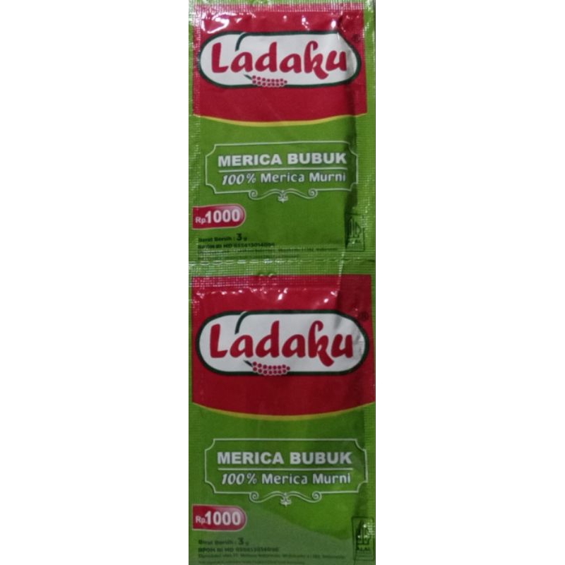Jual Ladaku merica bubuk kemasan saset 3 gr isi 12 pcs | Shopee Indonesia