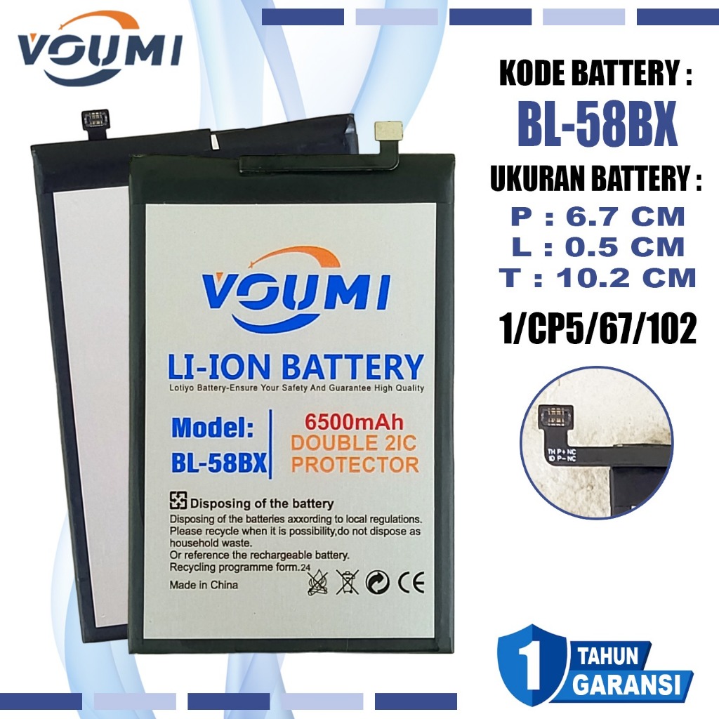 Jual Baterai Baterry Infinix Hot 9 Play Hot 10 Play Hot 11 Play BL58BX ...