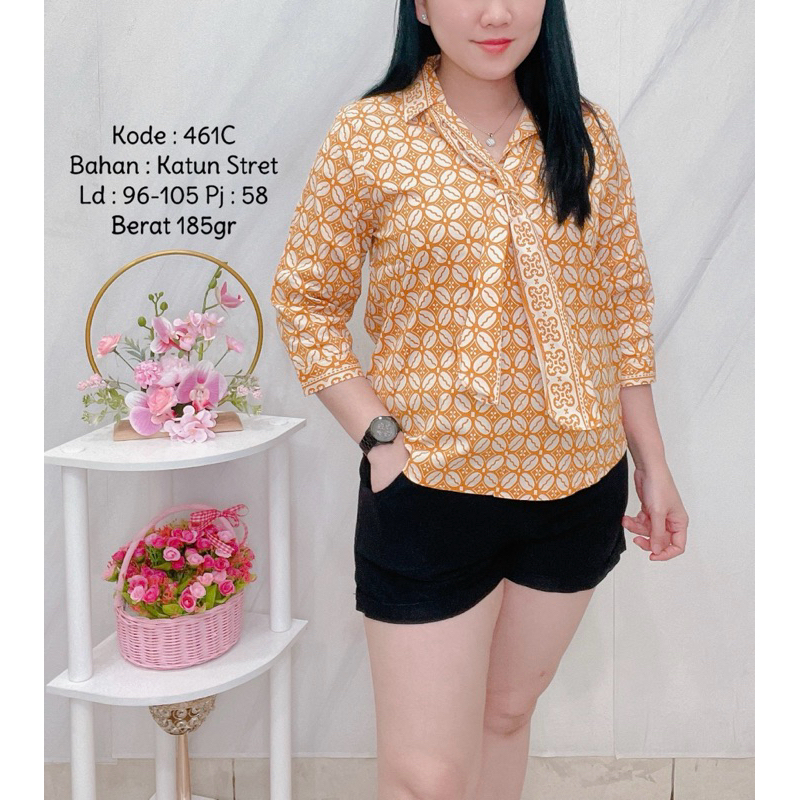 Jual 461C ATASAN BATIK WANITA MODEL DASI | Shopee Indonesia