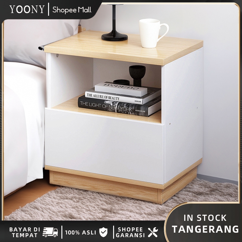 Jual YOONY Meja Nakas Meja Bedside Wooden Meja Modern Minimalis Samping ...