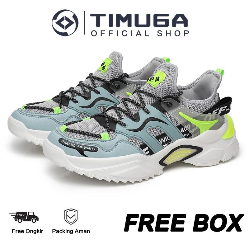 Jual TIMUGA Sepatu Pria Olahraga Sepatu Sneakers Sepatu Cowok Outdoor ...
