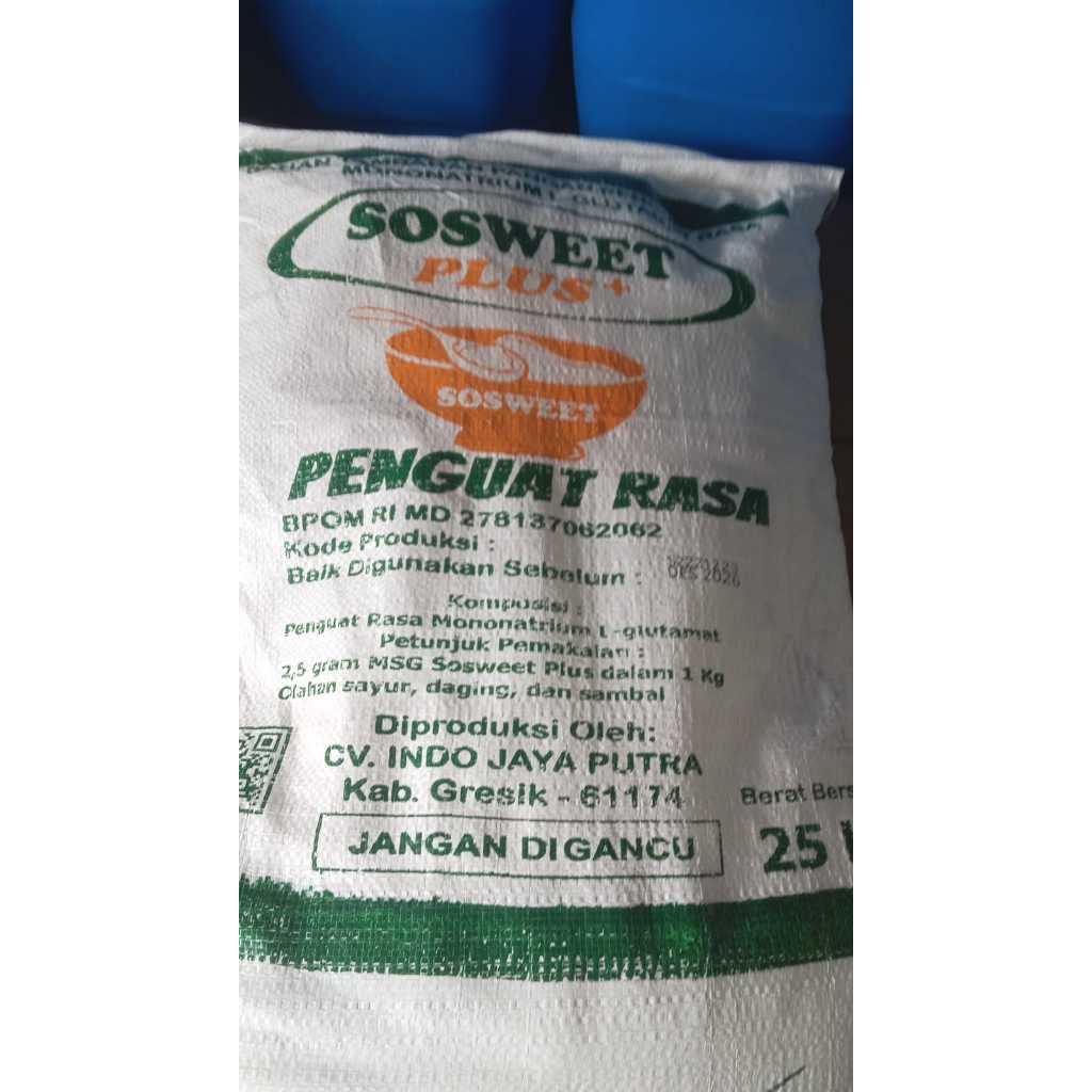 Jual PENGUAT RASA MAKANAN PLUS / MONOSODIUM GLUTAMATE PLUS / MSG ...
