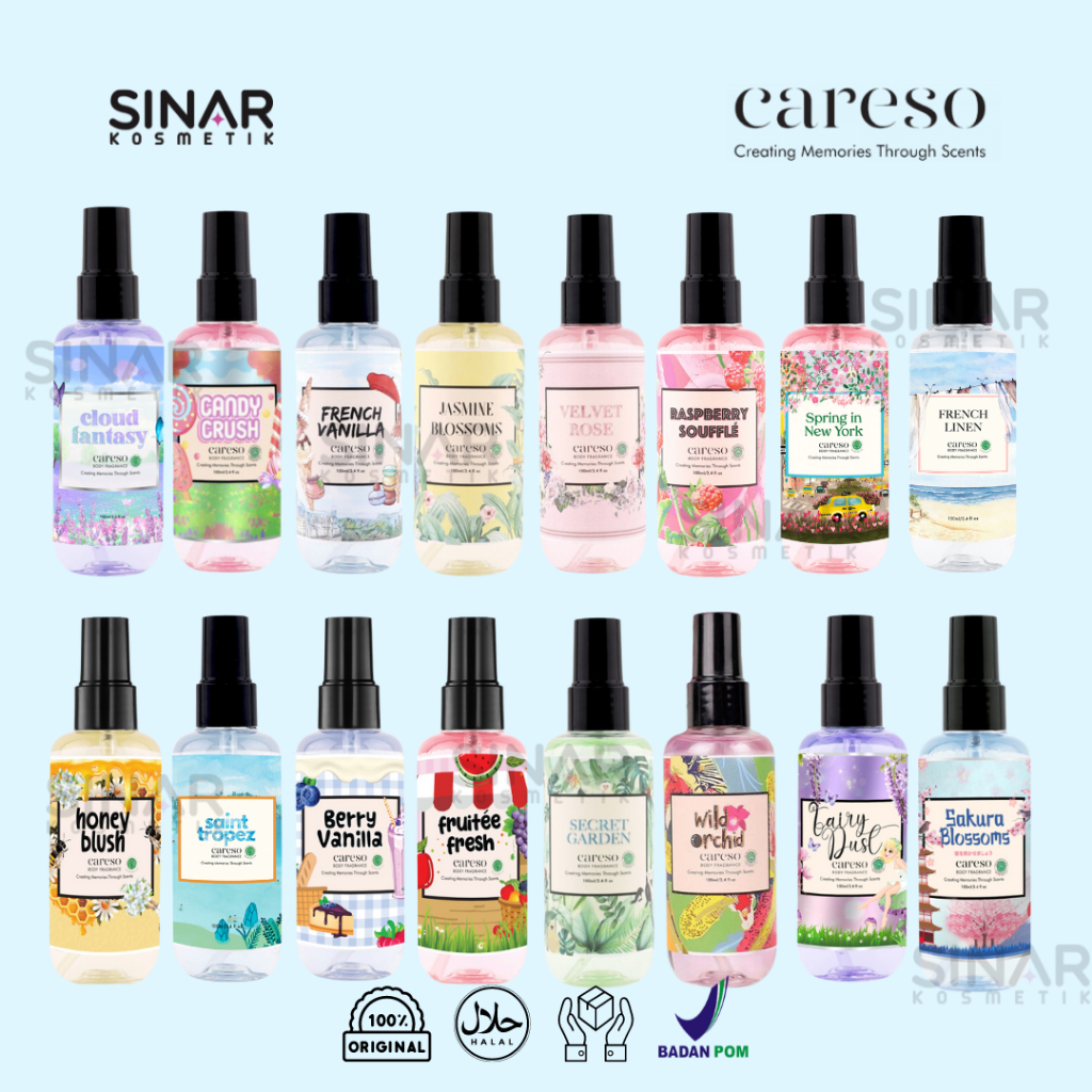 Jual Careso Body Fragrance / Body Mist / Body Parfume 100ml | Shopee ...