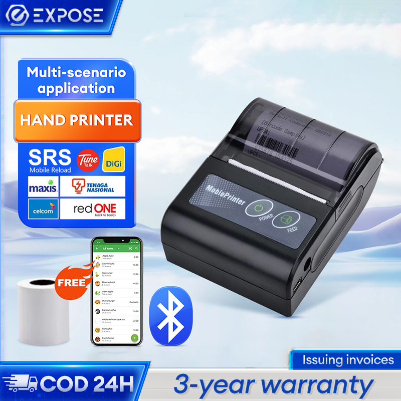 Jual Bluetooth printer thermal 58mm printer small receipt printer Topup ...