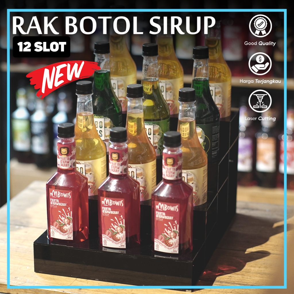 Jual Rak Botol Sirup Akrilik Isi 12 | Shopee Indonesia