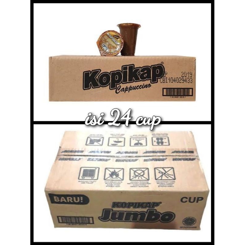 Jual Kopikap Cappuccino Kemasan Gelas 135 ml / Jumbo 200 ml | Shopee ...
