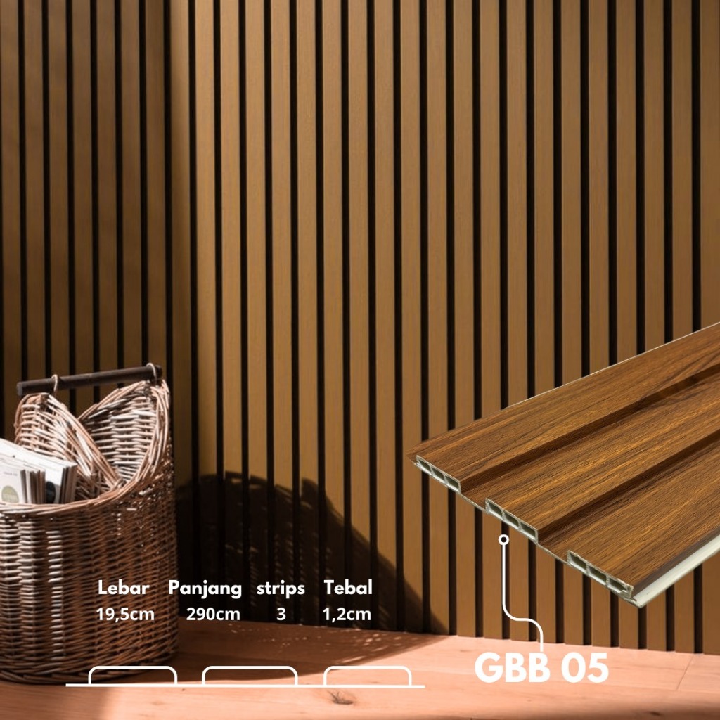 Jual Wpc panel (PREMIUM) 3 dan 1 meter/kisi-kisi/Wallpanel/Wpc murah ...