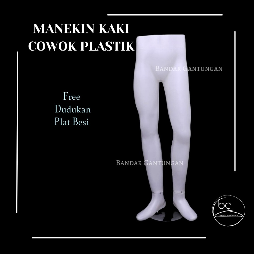 Jual Patung Manekin Plastik Cowok Pria Laki Laki Kaki Warna Hitam ...