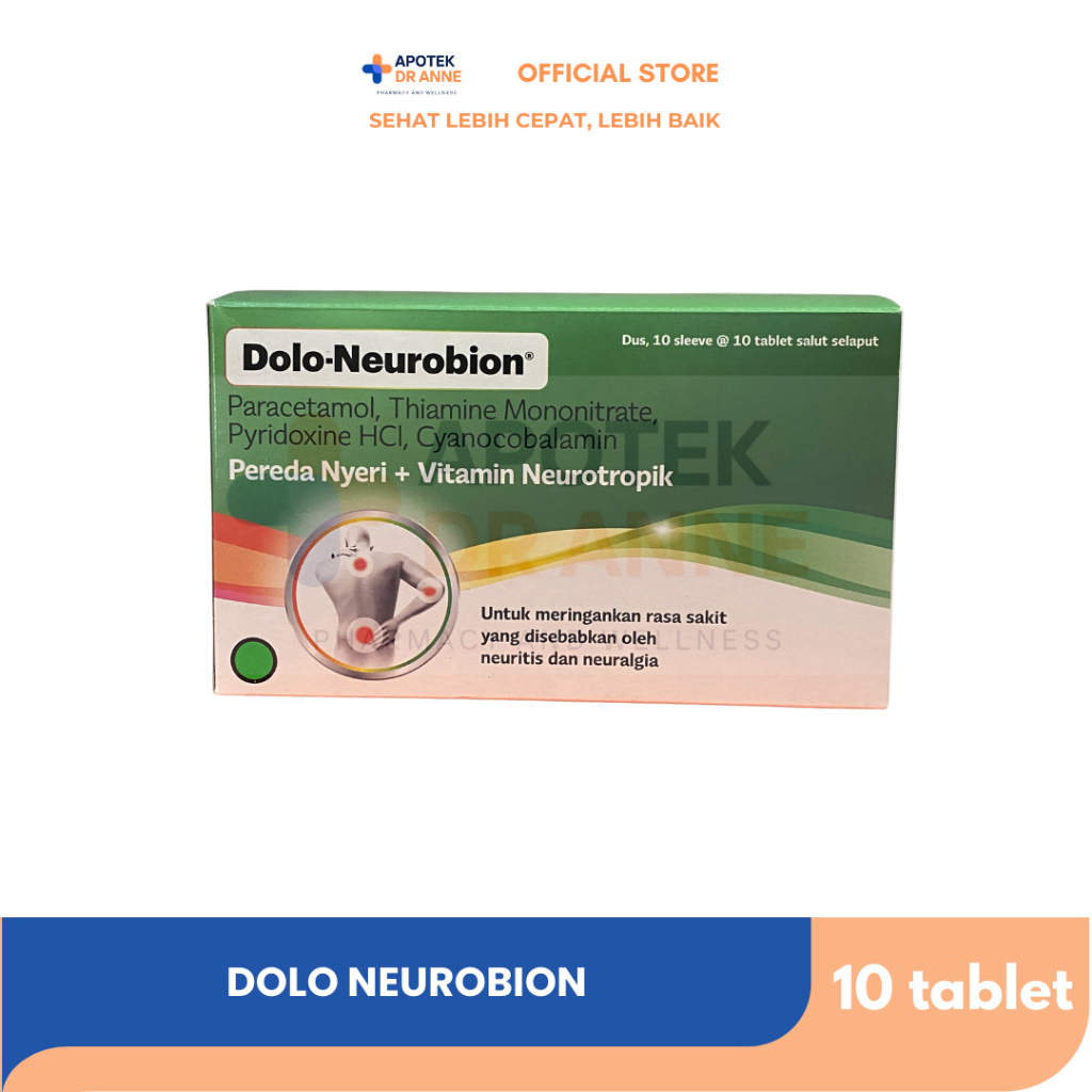 Jual Dolo Neurobion Pereda Nyeri + Vitamin Neurotropik (10 Tablet ...