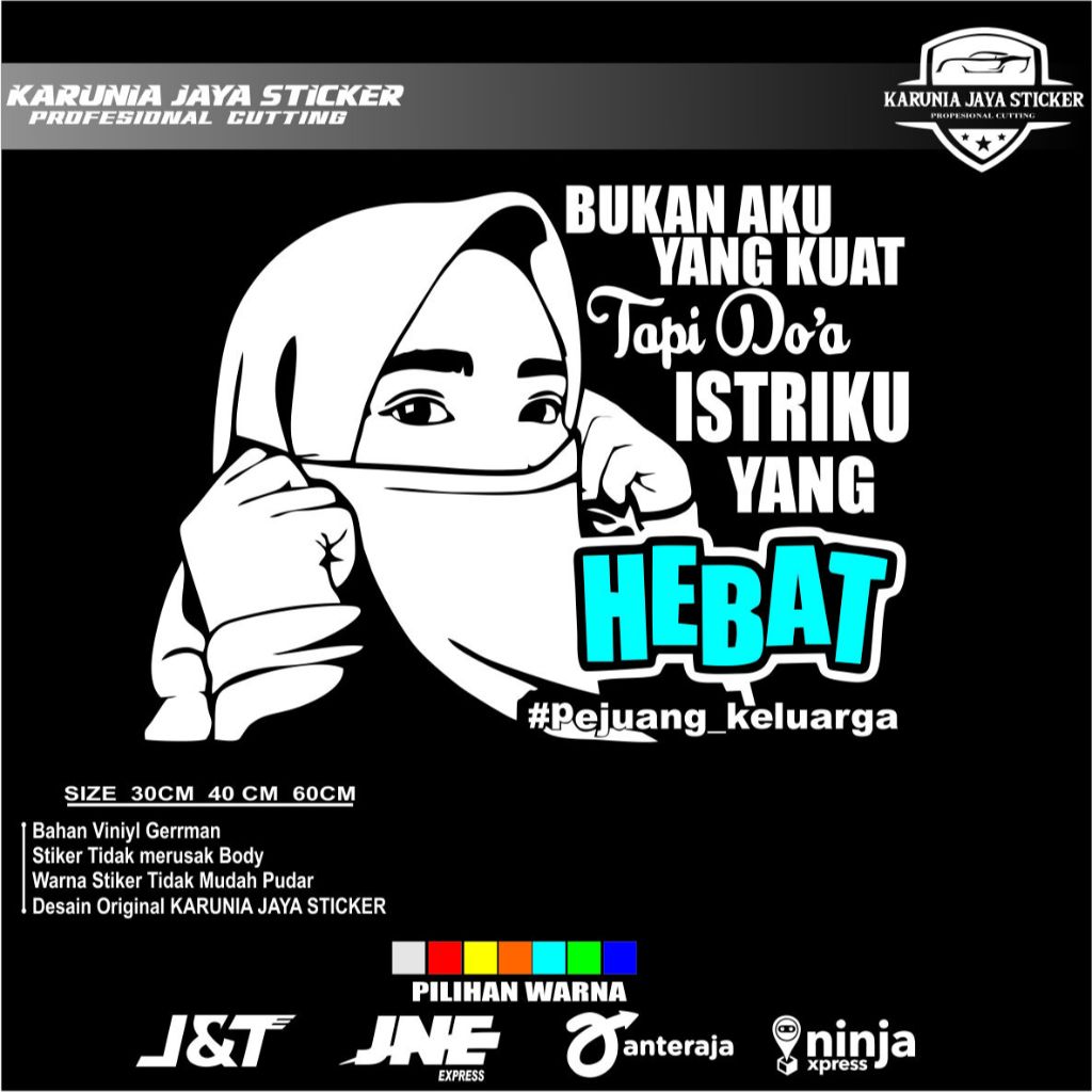 Jual Cutting Stiker Kaca Mobil Truck/Pickup sticker Bukan Aku Yang ...