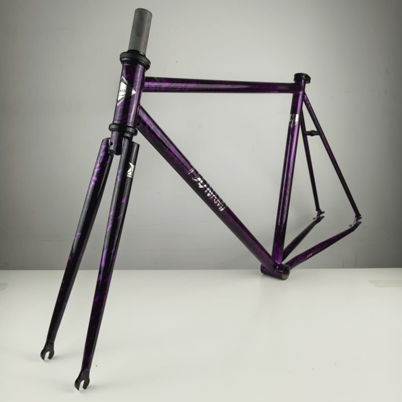 Jual Frameset Tsunami SNM 4130 Marble Purple | Shopee Indonesia