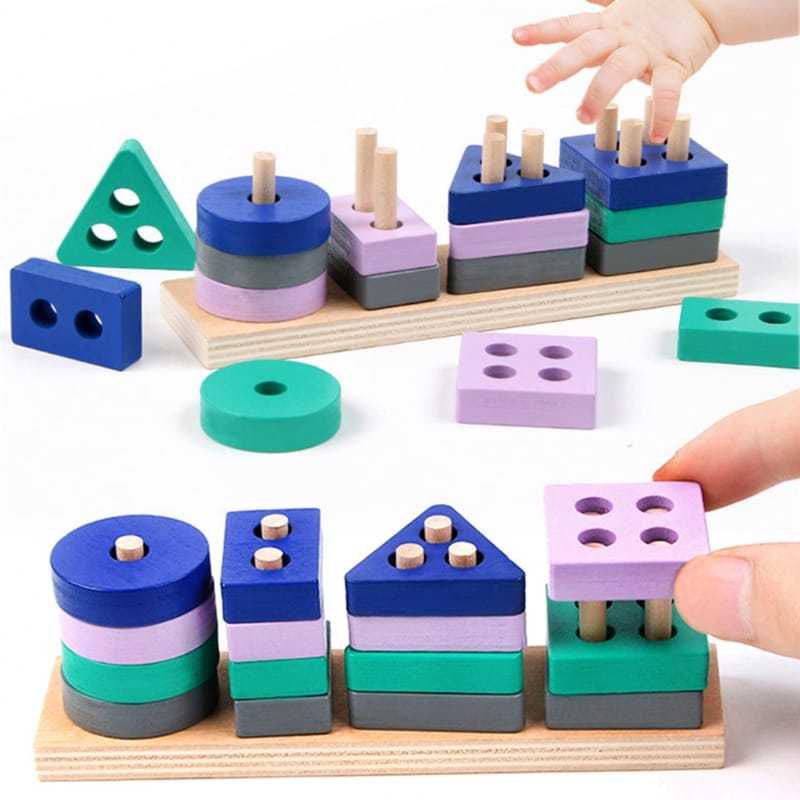 Jual Mainan Edukatif Shape Sorter Mini Rectangular Purple Mengenal ...