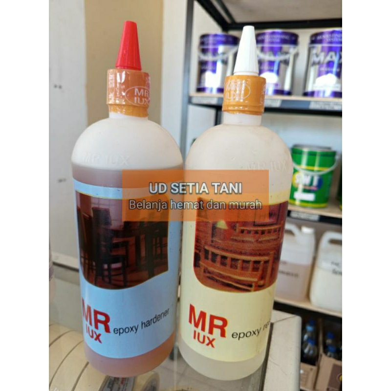 Jual [COD]Lem Poxy 2 (dua) Komponen Mr lux Hardener 880gr Dan Resin ...