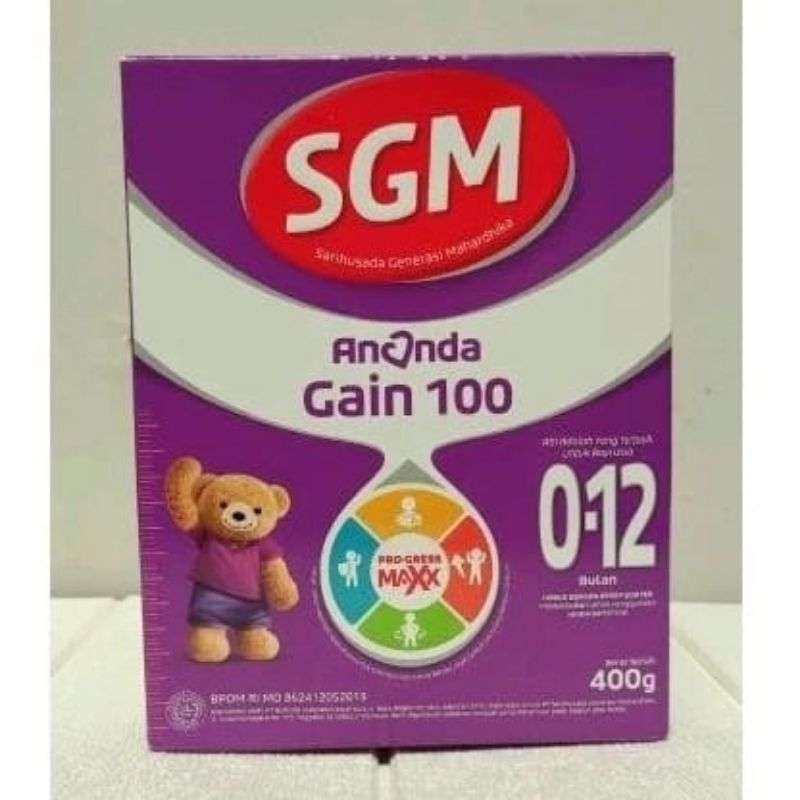 Jual SGM Ananda Gain 100 400 gram | Shopee Indonesia