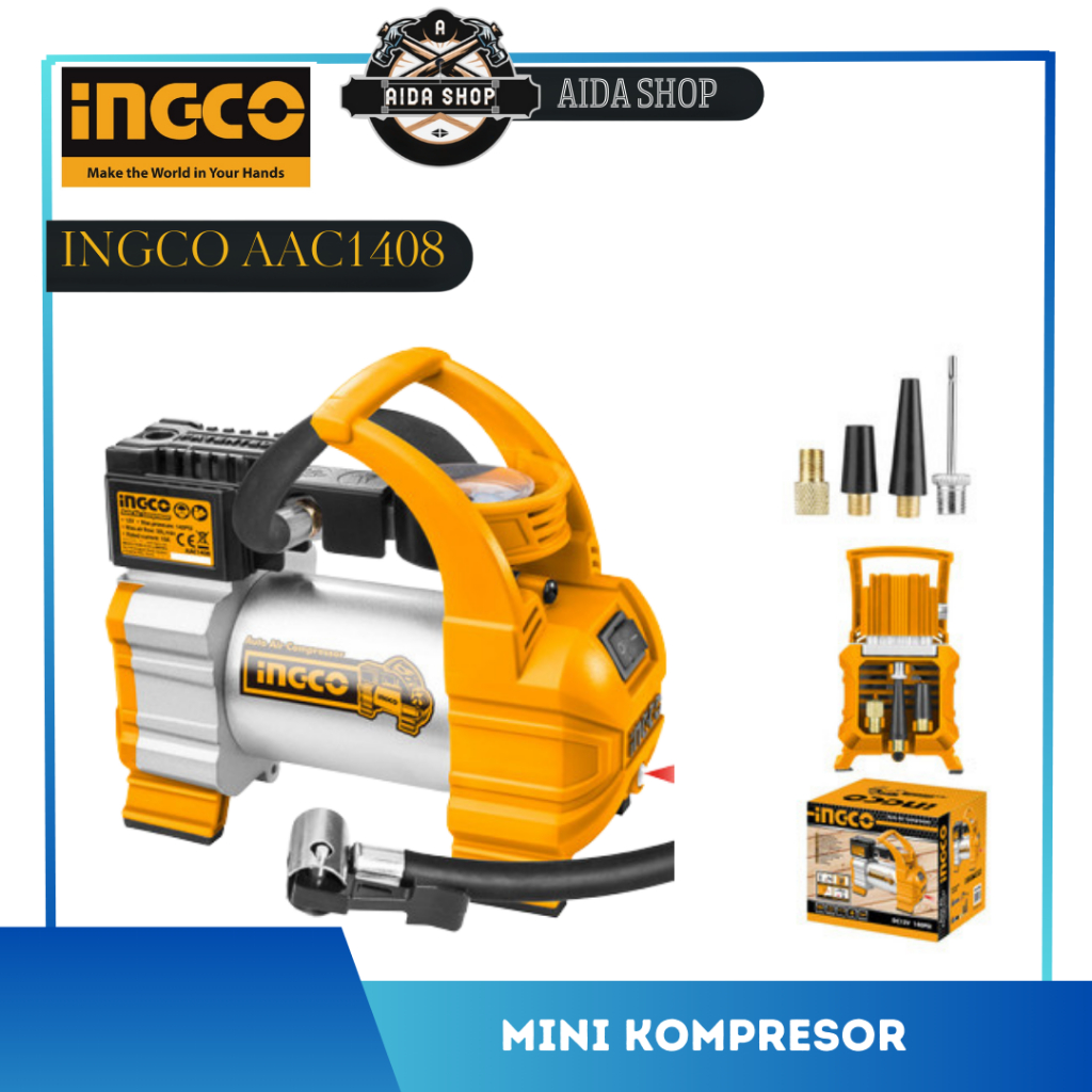 Jual Mesin Kompresor Mini Otomatis INGCO AAC1408 Auto Mini Air ...