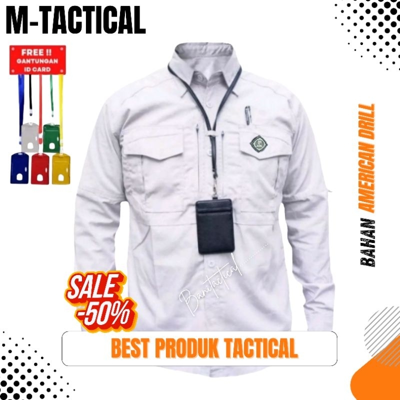 Jual FREE ID CARD BAJU KEMEJA TACTICAL PRIA M-TAC LENGAN PANJANG ...