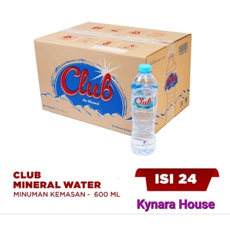 Jual Club Air Mineral Botol 600ml (Karton) | Shopee Indonesia