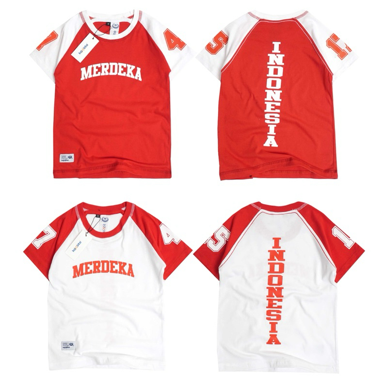 Jual Kokotosaka Kaos Raglan Anak Indonesia Merdeka Merah Putih Tangan ...
