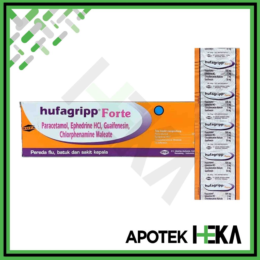 Jual Hufagripp Forte Box isi 10x10 Tablet - Demam Flu Batuk Sakit ...