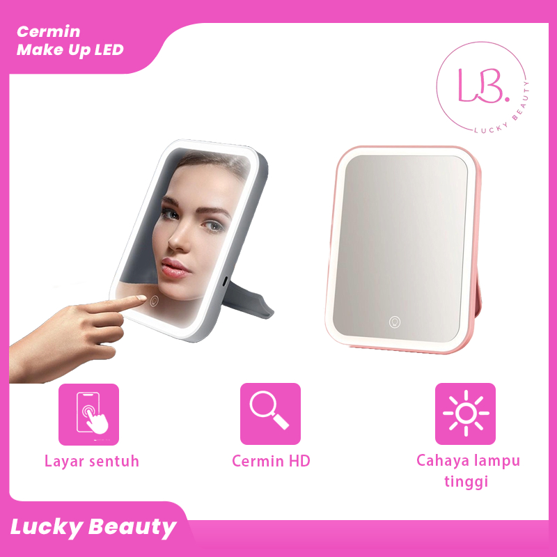 Jual Mirror Touch Screen Led /Cermin Makeup LED / /Cermin Make up Meja ...