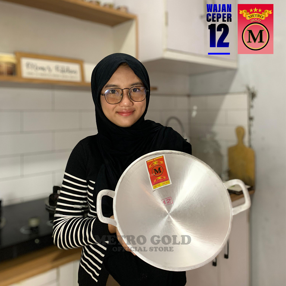 Jual METROGOLD - WAJAN CEPER NO. 12 ALAT PENGGORENGAN BAHAN ALUMUNIUM ...