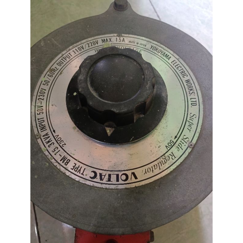 Jual slide regulator voltac (yokoyama) made in japan 3000 watt | Shopee ...