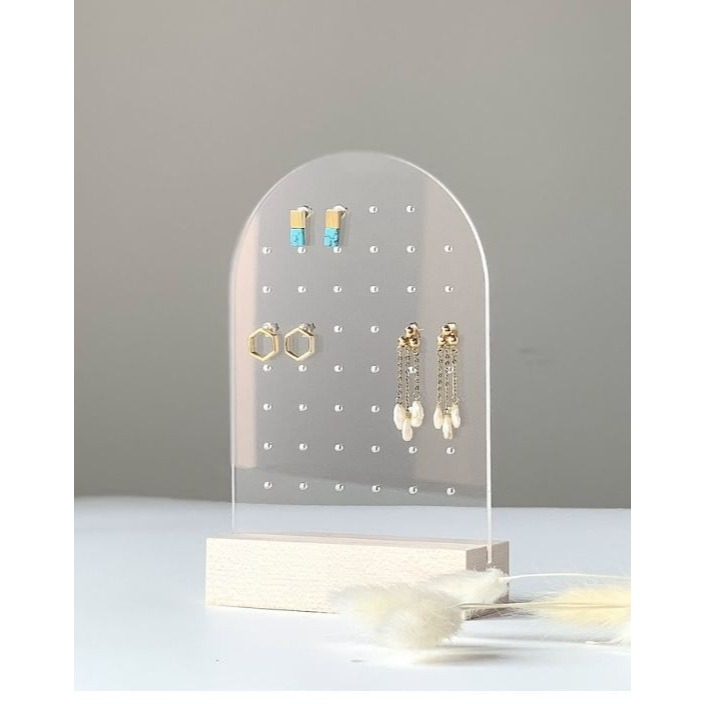 Jual ( INCLUDE TATAKAN ) Display Anting Akrilik Bentuk Dome / Akrilik ...