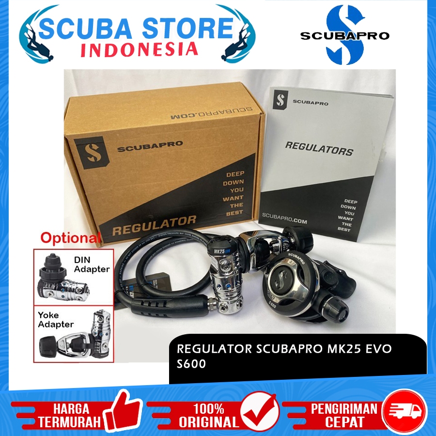 Jual Regulator Scubapro 1st Stage Piston Balance MK25 EVO S600 Octopus ...
