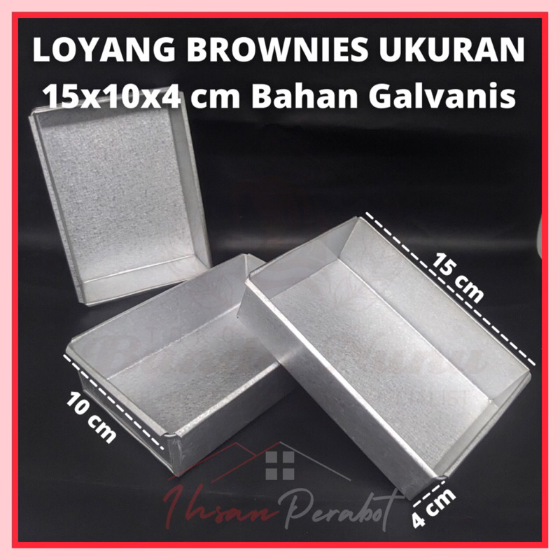 Jual Loyang brownies kecil 15x10x4 / loyang kue | Shopee Indonesia