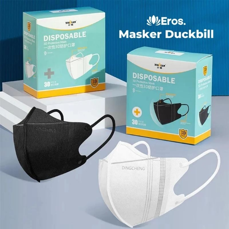 Jual [LEBIH TEBAL] Masker Duckbil 3 Ply Face Mask 1 Box Isi 50 Pcs ...