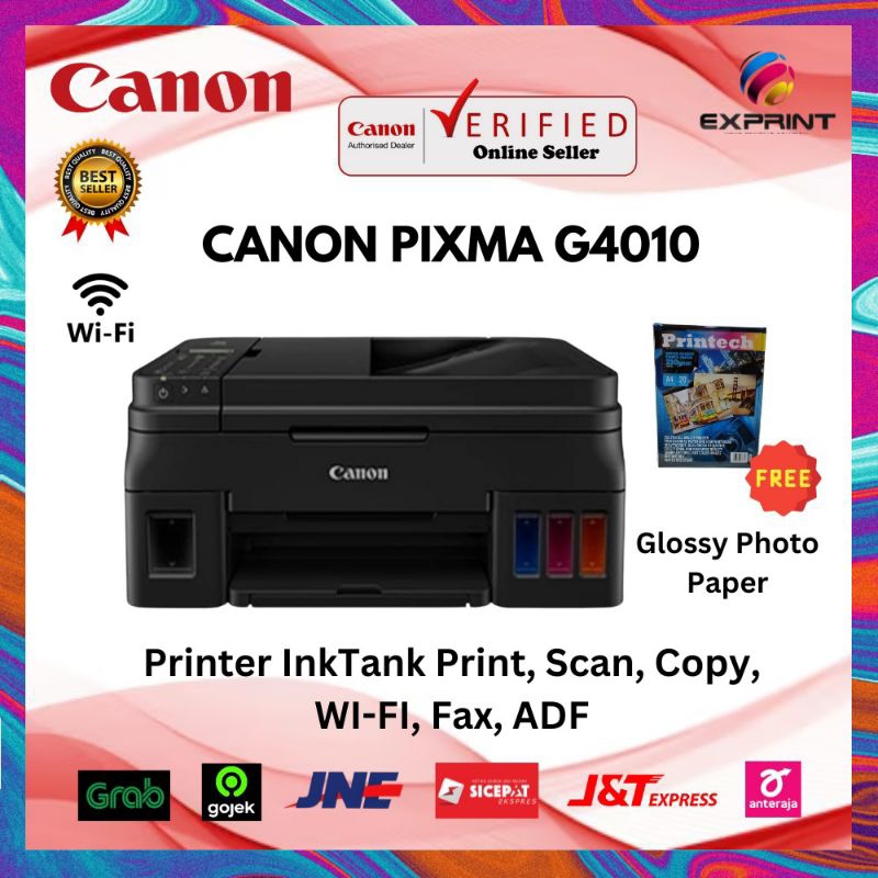 Jual Printer Canon Pixma G4010 print scan copy wifi adf | Shopee Indonesia