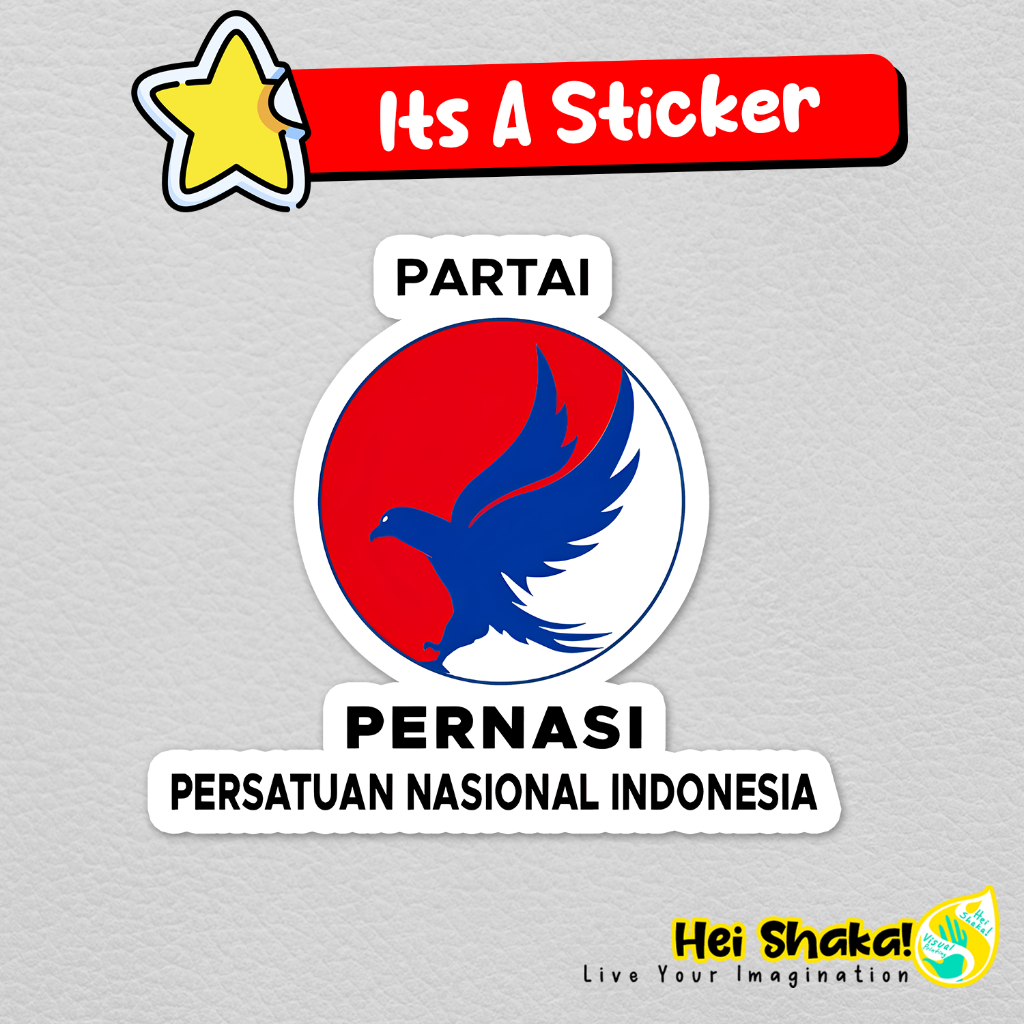 Jual Stiker Pernasi Persatuan Nasional Indonesia Sticker Partai Politik ...