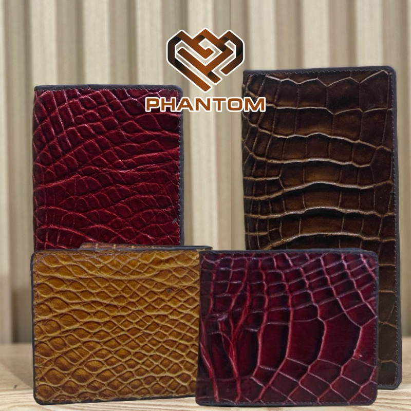 Jual Dompet Lipat Pria Kulit Buaya Asli design PREMIUM Original Kulit ...