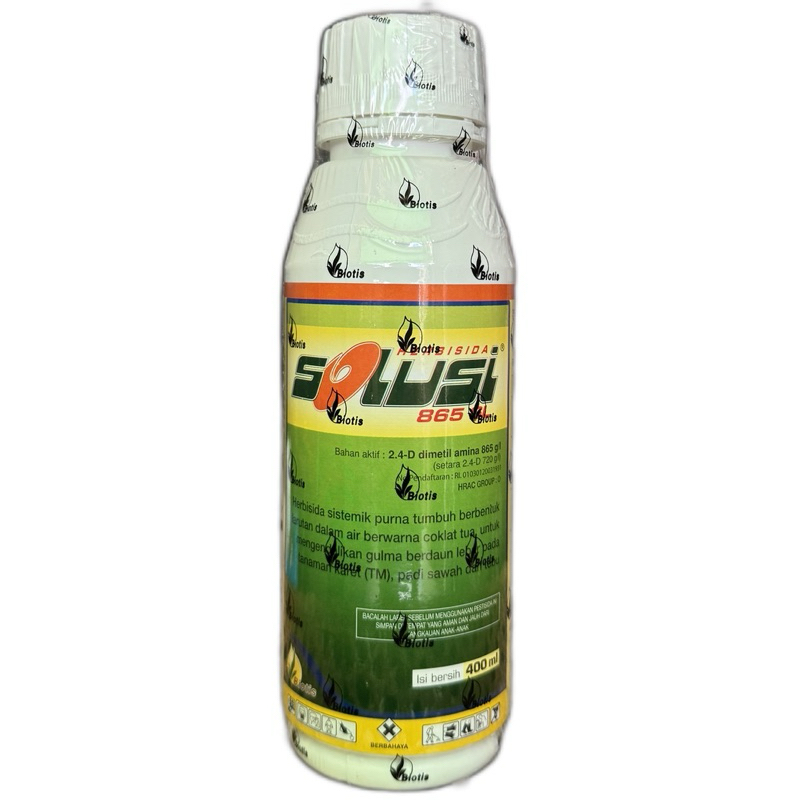 Jual HERBISIDA SISTEMATIK SOLUSI 865 SL 400 ML BIOTIS/RACUN GULMA DAUN ...