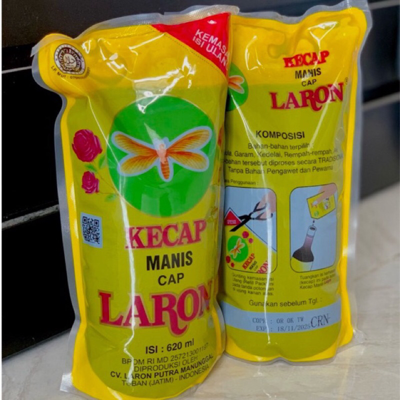 Jual Kecap Manis CAP LARON Refill Besar 620ml | Shopee Indonesia
